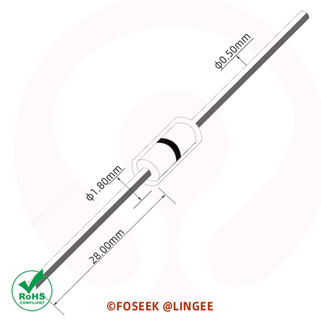 MGD Glass Diode NTC Thermistor 5KΩ 3470 3950 - Buy 5K, 5k ntc, 5k ntc ...